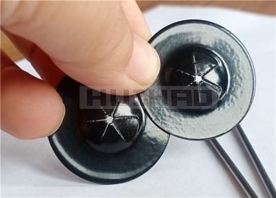 China 30mm Stainless Steel Self Locking Washers Double Side Black Coating Used To Secure Mesh To Solar Panels for sale