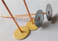 China Copper Plated Mild Steel Cuphead Weld Pins For Insulation 2.7mm for sale