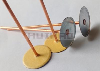 China Copper Plated Mild Steel Cuphead Weld Pins For Insulation 2.7mm for sale