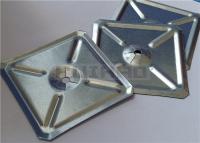 China 60x60mm Square Self Locking Washer Use To Fasten Stud Welding Insulation Pins for sale
