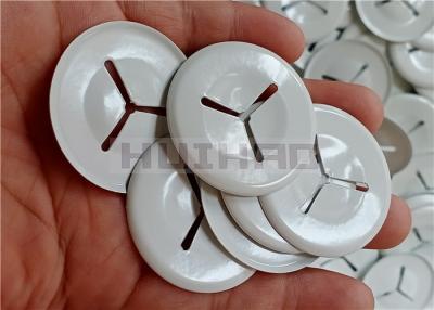 China Mild Steel Insulation Clips With White Color Coating To Fix Insulation Pins for sale