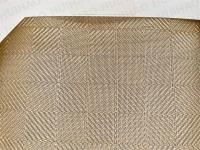 China Copper Flexible Woven Metal Fabric Laminated Glass 0.5mm for sale