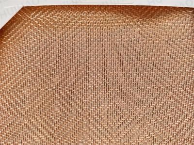 China Fine Copper Laminated Glass Decorative Mesh Fabric Architecture Designer for sale