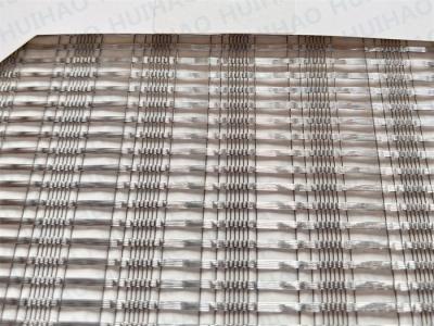 China Customized Elegant Shining Glass Laminated Woven Mesh for Glass Doors for sale