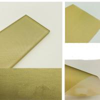 China Gold Metallic Mesh Fabric Laminated Glass for sale