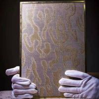 China Decorative Security Fabric Laminated Glass For Luxury Spaces for sale