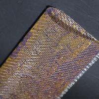 China Art Laminated Glass Interlayer Bronze Woven Mesh Pattern Designer for sale