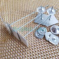 China 35 Mm Baseplate Self Adhesive Insulation Fixing Pins In Galvanized Steel for sale