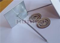 China Galvanized Steel Self Adhesive Insulation Hangers 12 Gauge For Rockwool Insulation Attachment for sale