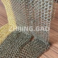 China Architectural Metal Round Ring Mesh Curtain Ss Electroplating for sale