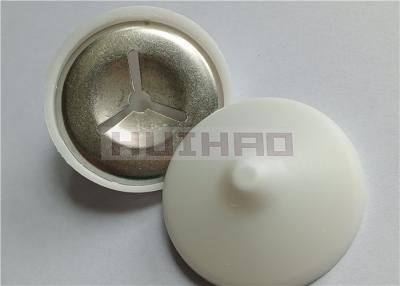 China Stainless Steel Self Locking Dome Washers 40mm With Plastic Caps For Marine Insulation Fastening for sale