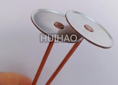 China 12ga Copper Plated Mild Steel Cupped Head Insulation Weld Pins For Hvac System for sale