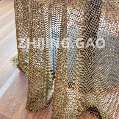 China Titanium Plating Silver Chain Mail Ring Mesh Closure Curtain for sale