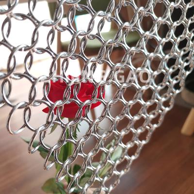 China 12 Mm Stainless Steel Ring Mesh Space Curtain for sale