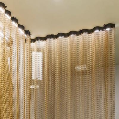 China Chain Link Aluminum Room Dividers Drapery for sale