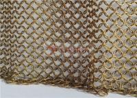 China 12mm Ring Diameter Stainless Steel Metal Ring Mesh Curtain Easy To Install For Hotel Decoration for sale