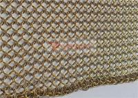 China Welded Type 7mm Ring Mesh Curtain with Electroplated Finish for Safety Screens and Room Dividers for sale