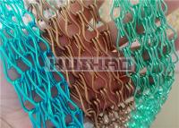 China Bronze Color Architectural Aluminium Chain Curtain For Interior And Outdoor Design for sale