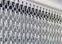 China 12x24mm Aluminum Chain Link Curtain Silver Color For Room Dividers for sale