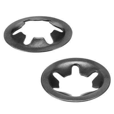 China Internal Tooth M3 Star Locking Washer With Black Oxide Finish for sale