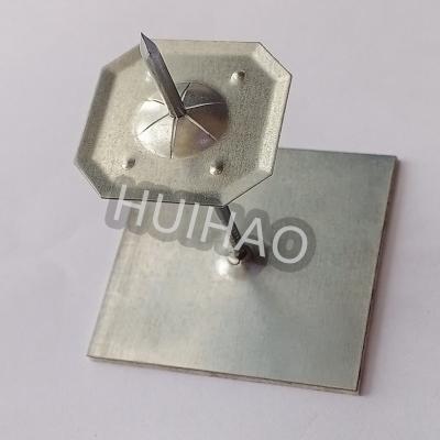 China Galvanized Steel Self Adhesive Insulation Hanger Pins For Rockwool Board for sale
