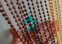 China Metal Mesh Drapery Ball Bead Chain Curtain For Room Divider for sale