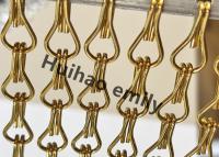 China 12x24mm Aluminum Metal Mesh Chain Curtain With Anodized Treatment for sale