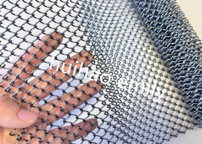 China 6x6mm Aperture Decorative Metal Mesh Curtain For Fireplace Screen for sale