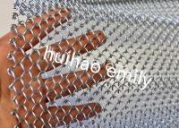 China 8x8mm Aperture Aluminum Metal Coil Mesh As Space Divider Curtain for sale