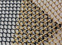 China Aluminum Metal Mesh Drapery , Safety Curtains With Different Tracks for sale