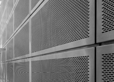 China Aluminum Perforated Screen Facade With Round / Slot Hole Or Hexagonal Hole for sale