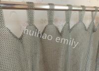 China 0.8x7mm Welded Type Metal Ring Mesh Curtain For Interior Decoration for sale