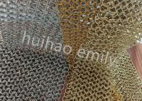 China Interior Design Metal Round Ring Mesh Curtain With SS Eletroplating for sale
