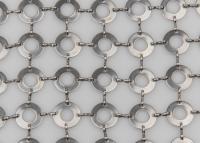 China Stainless Steel 304/316 Flat Wire Metal Ring Mesh with 20mm Ring Diameter for Ceiling Treatments for sale