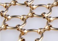 China Stainless Steel 304/316 Flat Wire Metal Ring Mesh with 20mm Ring Diameter for Ceiling Treatments for sale