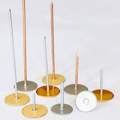 China Galvanized Steel Cup Head Welded Pins Designed To Weld Through And Secure Wraps Insulation To HVAC Ducts for sale