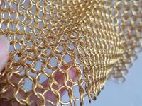 China 3.8mm To 30mm Metal Ring Mesh Pvd Finished Chainmail Weave Type For Curtain for sale