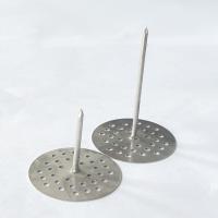 China M3*75 Mm Galvanized Marine Insulation Pins With Perforated Disc Base for sale