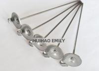 China Removable Blanket Insulation Anchor Pin Nails With Self Locking Washer for sale