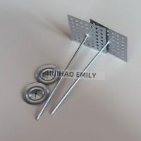China Insulation Fasteners Rock Wool Self Adhesive Pins With 12Ga Aluminum pins for sale