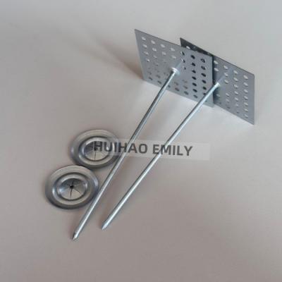 China Insulation Fasteners Rock Wool Self Adhesive Pins With 12Ga Aluminum pins for sale