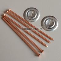 China 3x65mm Insulation Fastener CD Weld Stud Pins With Copper Coated for sale
