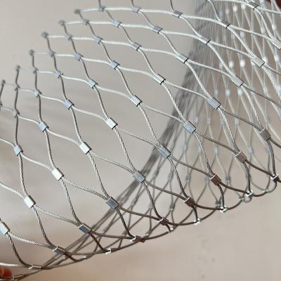 China Stainless Steel Wire rope Mesh Used For Stair Balustrade for sale