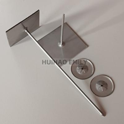 China 2.7mm Glavanized Steel Self Adhesive Insulation Stick Pins Fixing Rock Wool Layer for sale