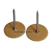 China Galvanized Steel Cup Head Weld Pins,12ga Insulated Cup Head Pins With Paper Base for sale