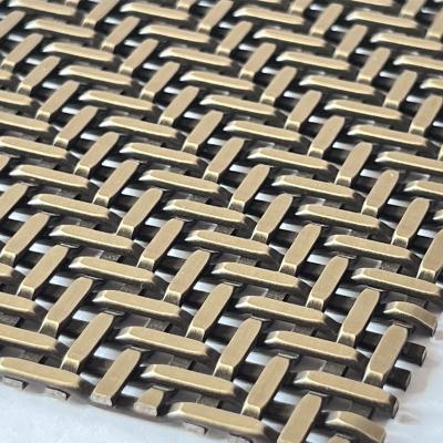 China SS304 Woven Wire Mesh For Kitchen Furniture Door Balustrade for sale