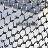 China 0.8mmx8mm Aluminum Alloy Metal Coil Drapery Flexible Metal Mesh Curtain for sale