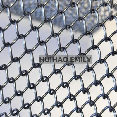 China 0.8mmx8mm Aluminum Alloy Metal Coil Drapery Flexible Metal Mesh Curtain for sale