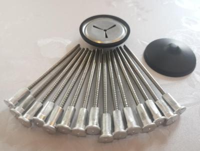 China 3mm X 65mm Stud Welding Pins Bi- Metallic Pins With 6 X 15 Mm Aluminum Insulated Heads for sale