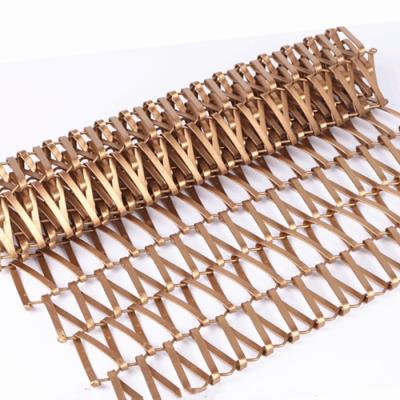 China Balanced Spiral Wire Mesh For Metal Curtain for sale